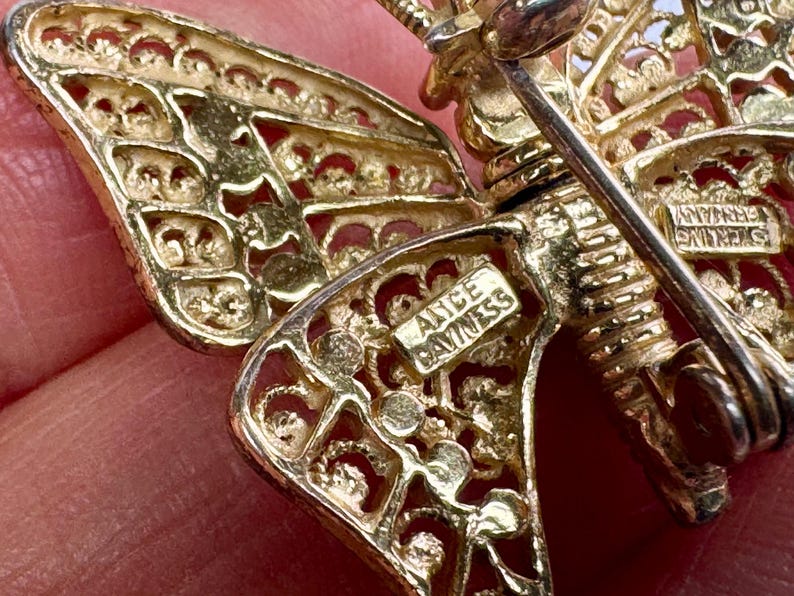 Alice Caviness Vintage Gold Plated Germany Sterling Silverarticulated ...