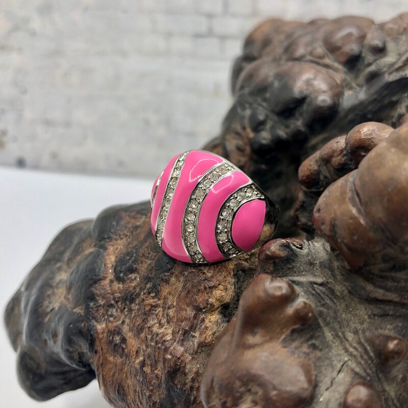 Pink Statement Ring - Etsy