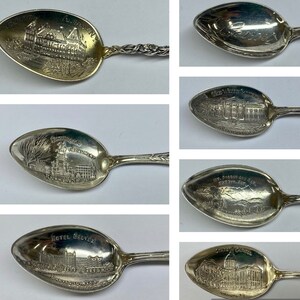 Vintage 925 Sterling Silver Collector Souvenir State Spoons - Etsy