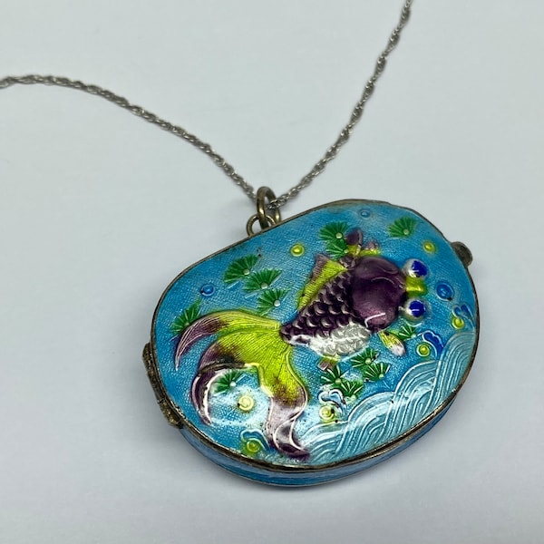 Enamel Locket - Etsy