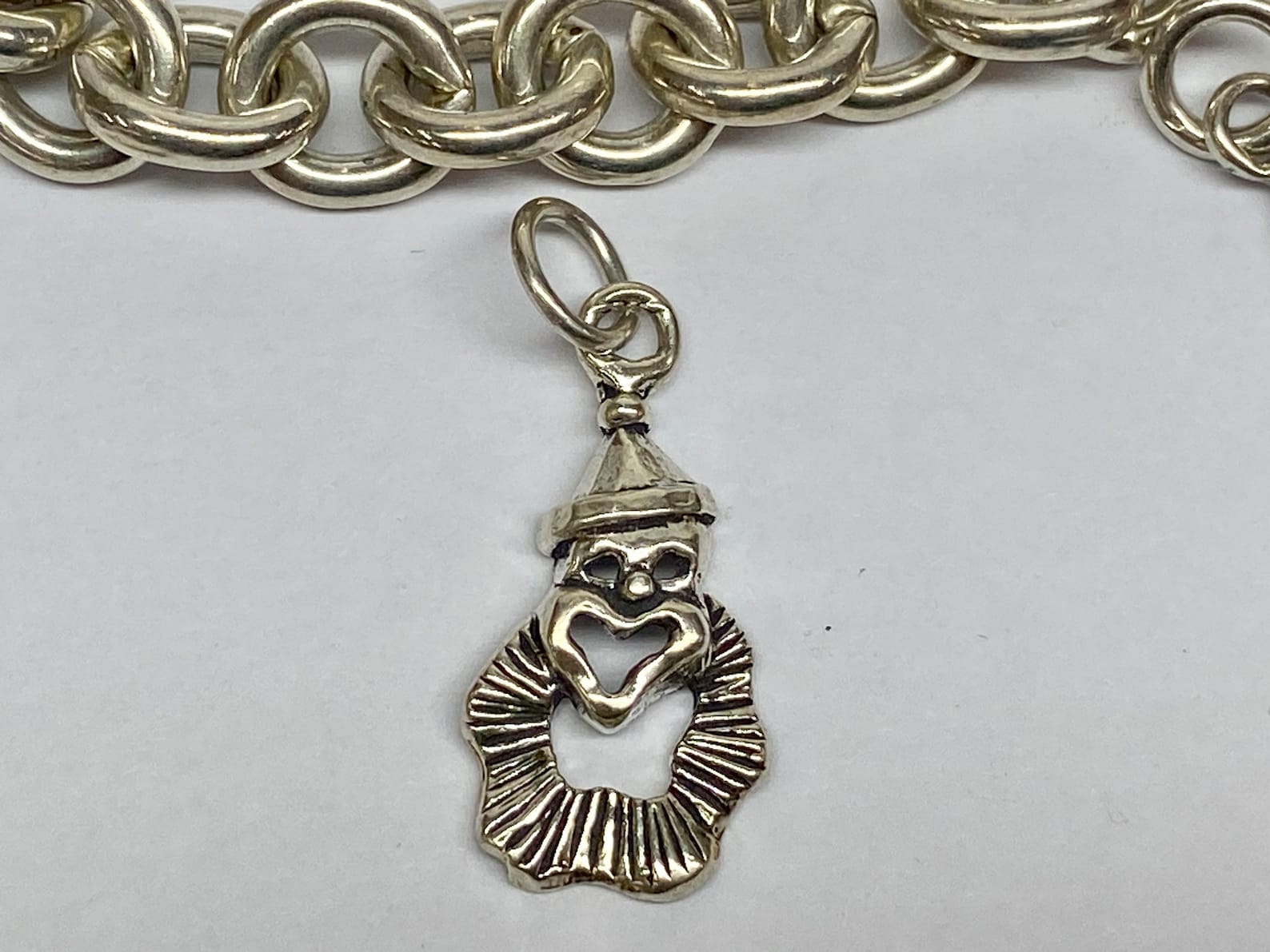 Vintage 925 Sterling Silver Circus Clown Charm Set - Etsy