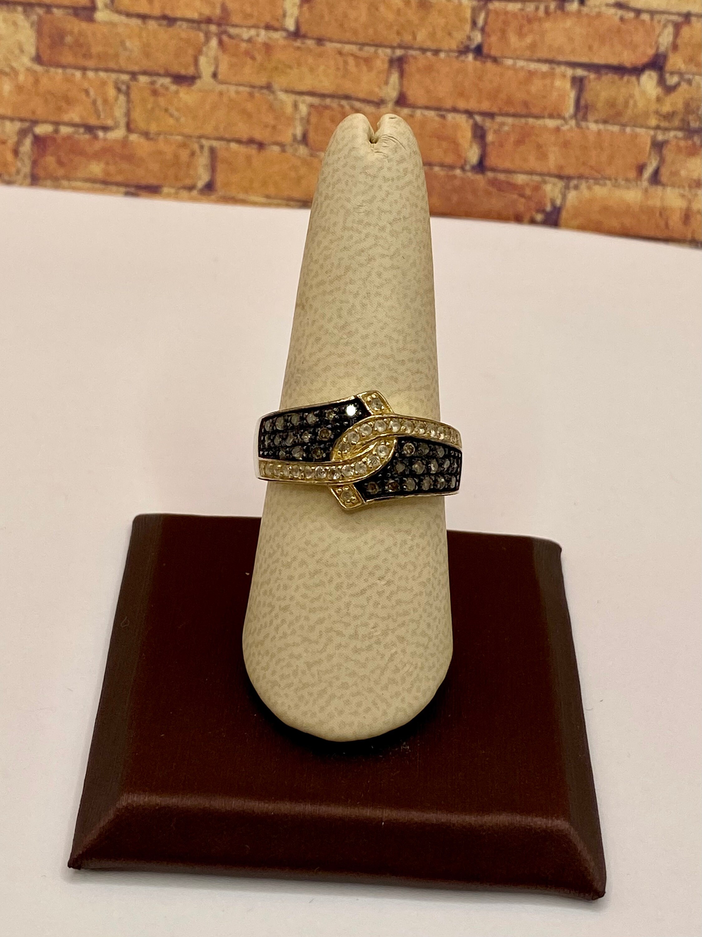 Vintage 925 FAS Thailand Sterling Silver CZ Women's Ring - Etsy