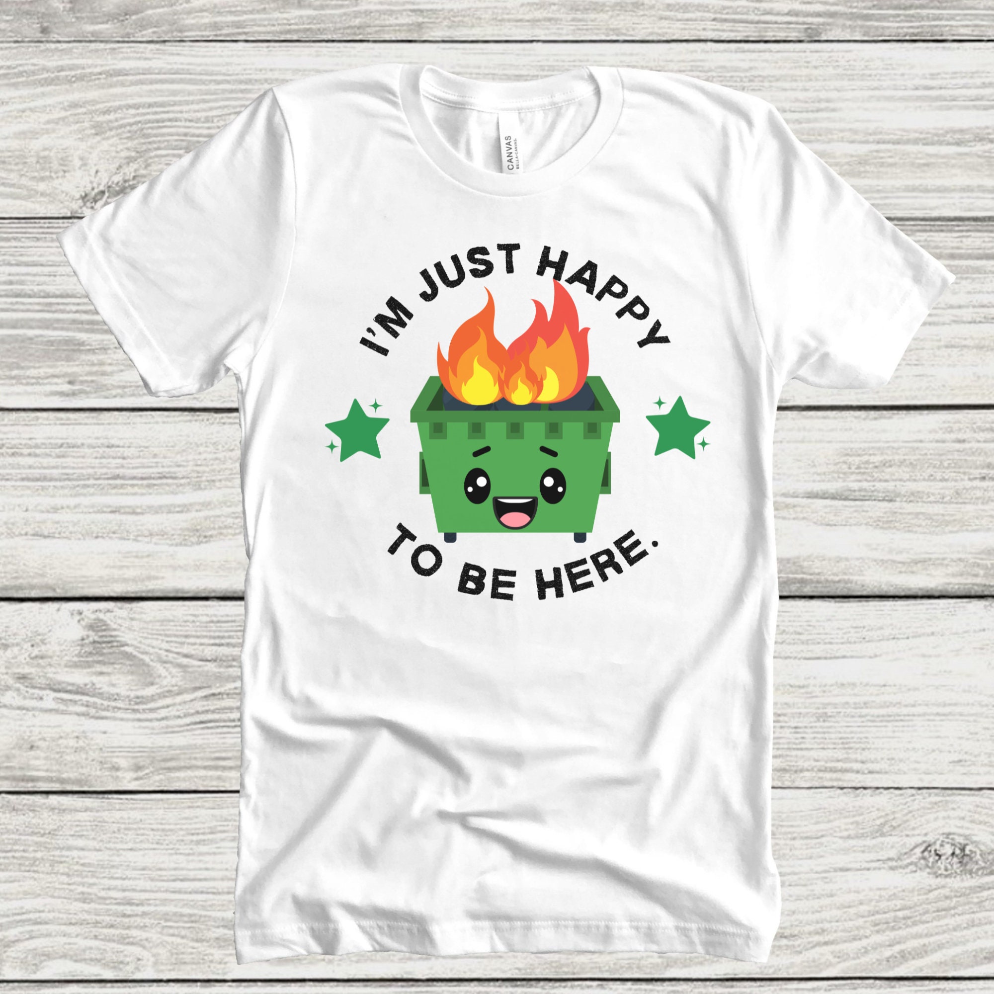 Happy Dumpster Fire SVG/PNG: Sublimation Design (digital Download) - Etsy