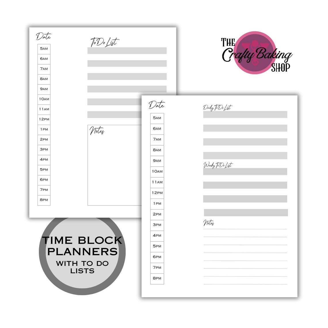 Digital Download Planner, Black and White Daily Weekly Monthly Planners ...