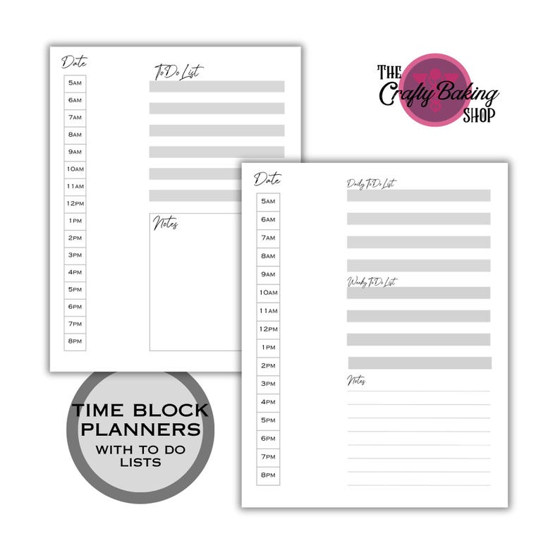 Digital Download Planner, Black and White Daily Weekly Monthly Planners ...