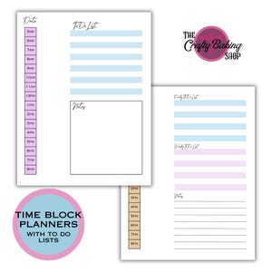 Digital Download Planner, Colorful Daily Weekly Monthly Planners ...