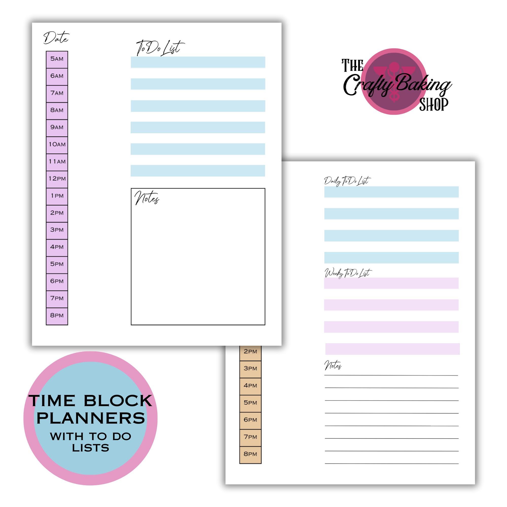 Digital Download Planner, Colorful Daily Weekly Monthly Planners ...