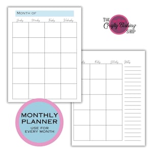 Digital Download Planner, Colorful Daily Weekly Monthly Planners ...