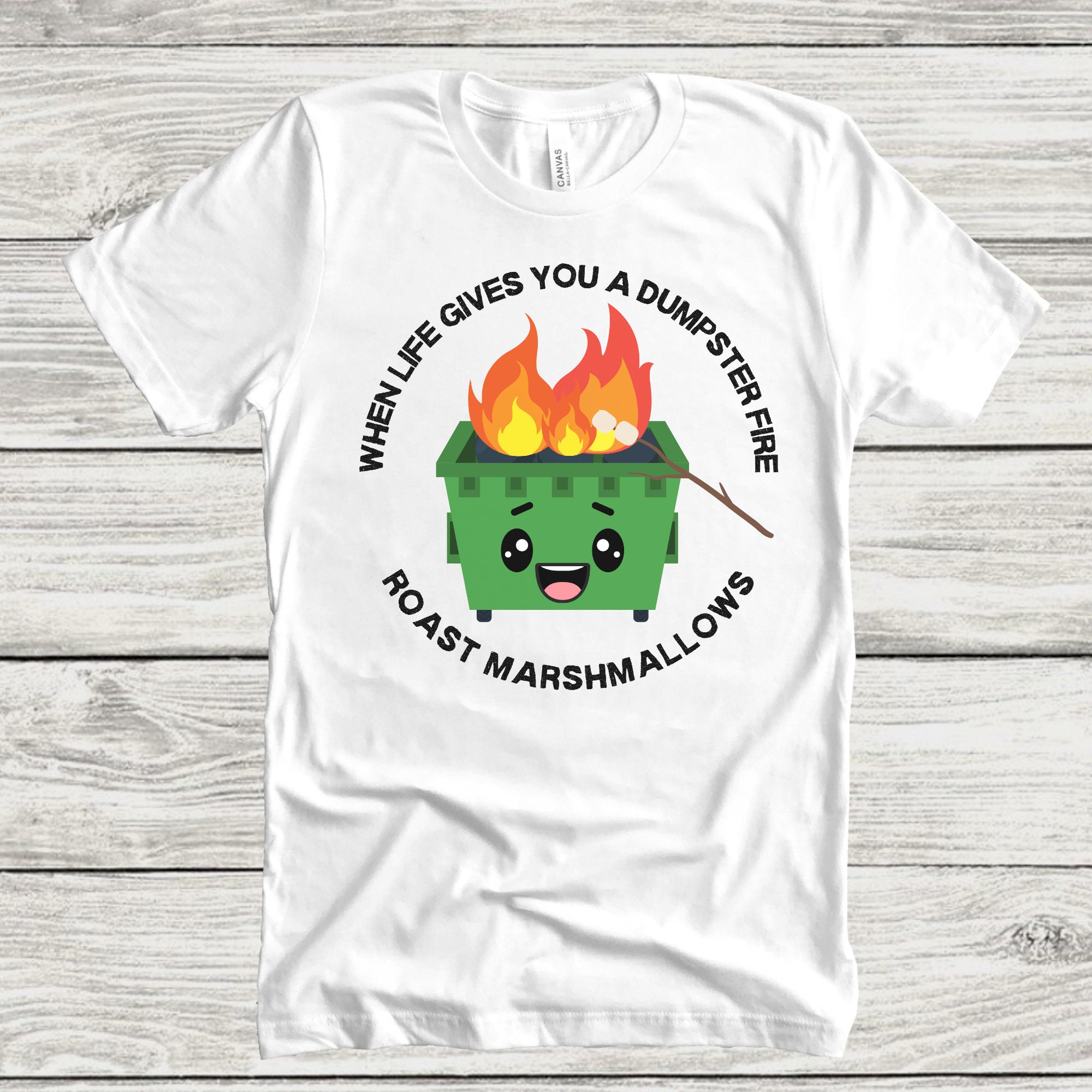 Roast Marshmallows SVG/PNG, Dumpster Fire SVG, Sublimation Designs - Etsy