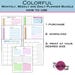 Digital Download Planner, Colorful Daily Weekly Monthly Planners ...