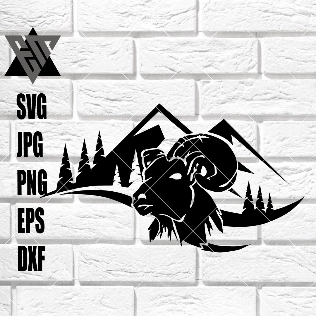 Ram || Silhouettes || Cricut Cutting Files || Clipart Cut Files || SVG ...