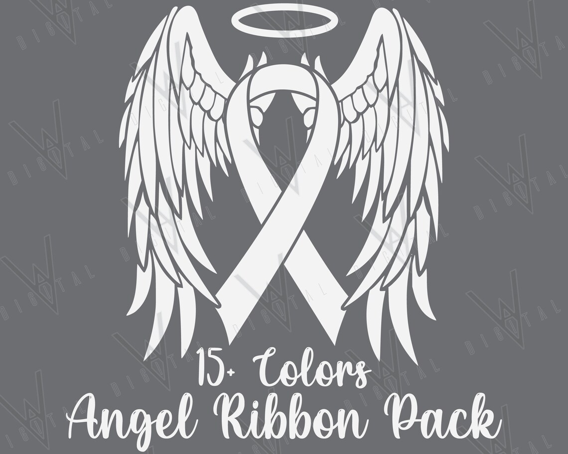 Angel Awareness Ribbon Pack - SVG/PNG - Etsy