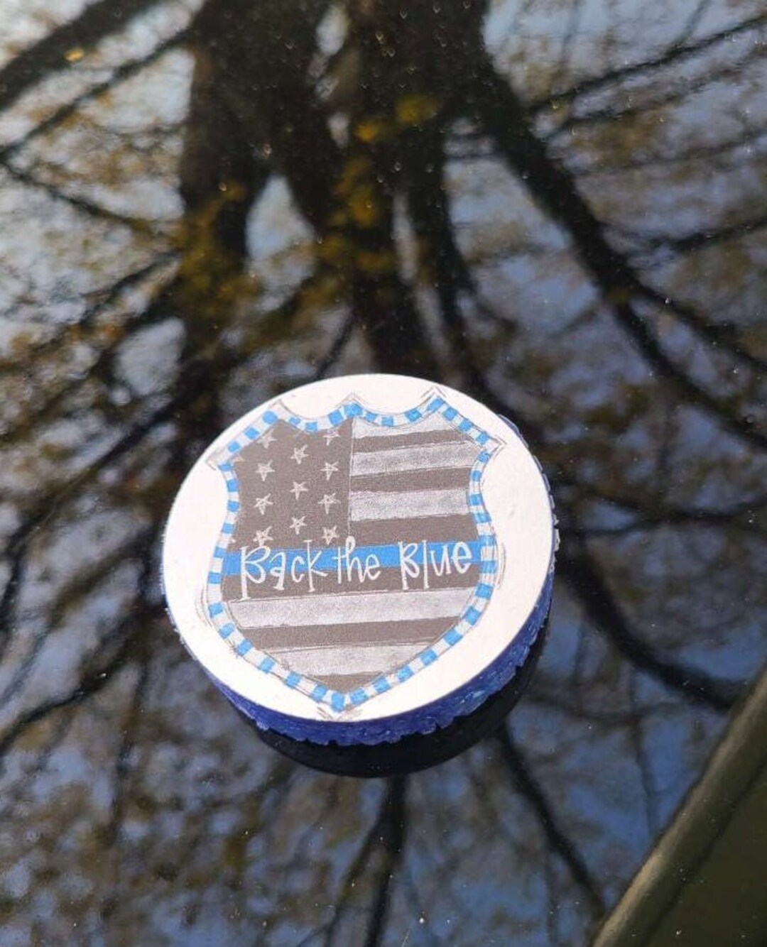 Back the Blue Badge Car Freshie - Etsy