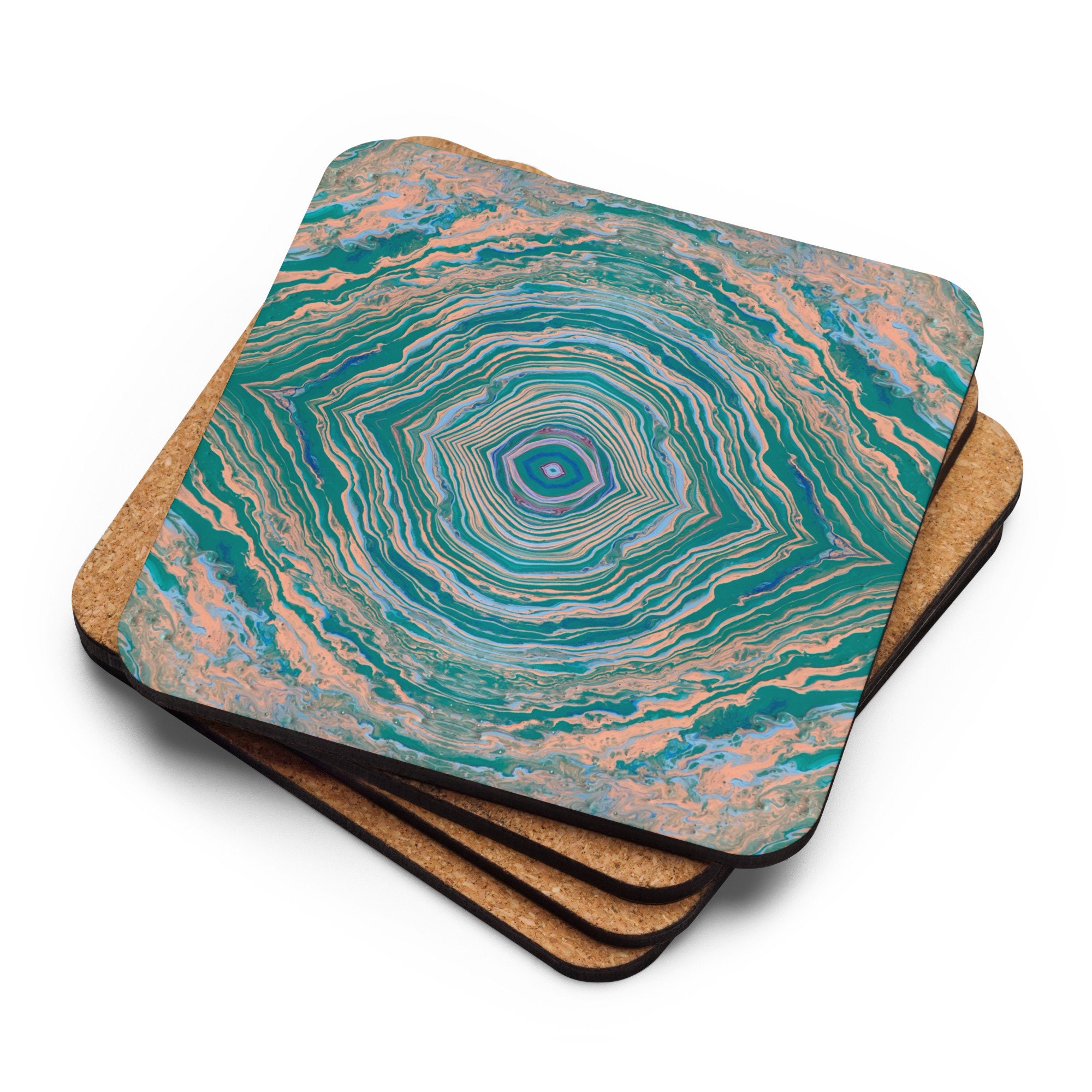 Cork-back Coaster - the Evil Eye - Etsy