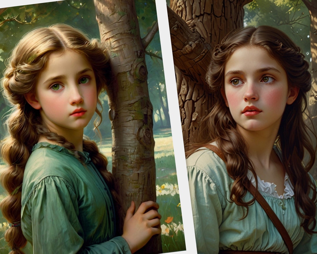 Cute Vintage Girls 15 Prints Printable. Digital Junk Journal Kit ...