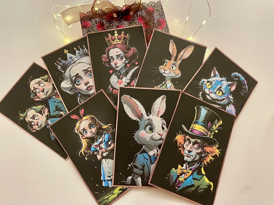 8 Happy Mail Cards, Scrapbook, Ephemera. - Etsy