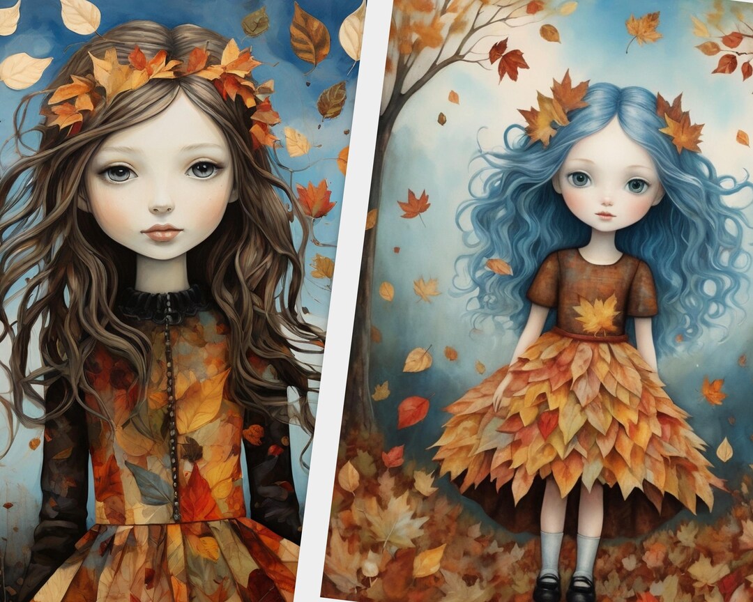 Abstract Girls, 30 Half Page Cards Only, Prints Printable. Digital Junk ...