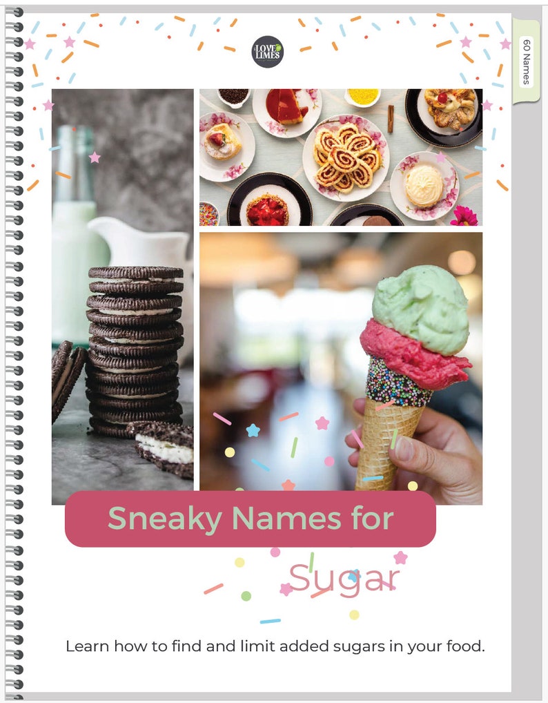 Digital Sneaky Names for Sugar Guide, Healthy Food, Healthy Recipes ...