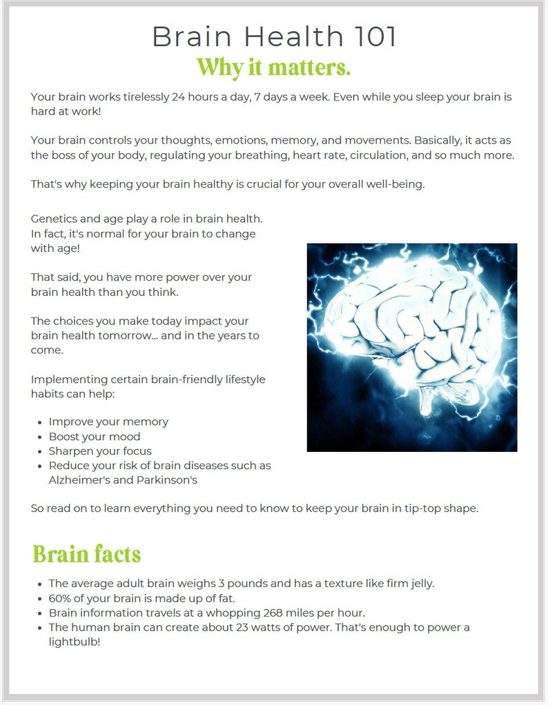 Digital Brain Health Guide, Healthy Foods, Wellness, Healthy Living ...