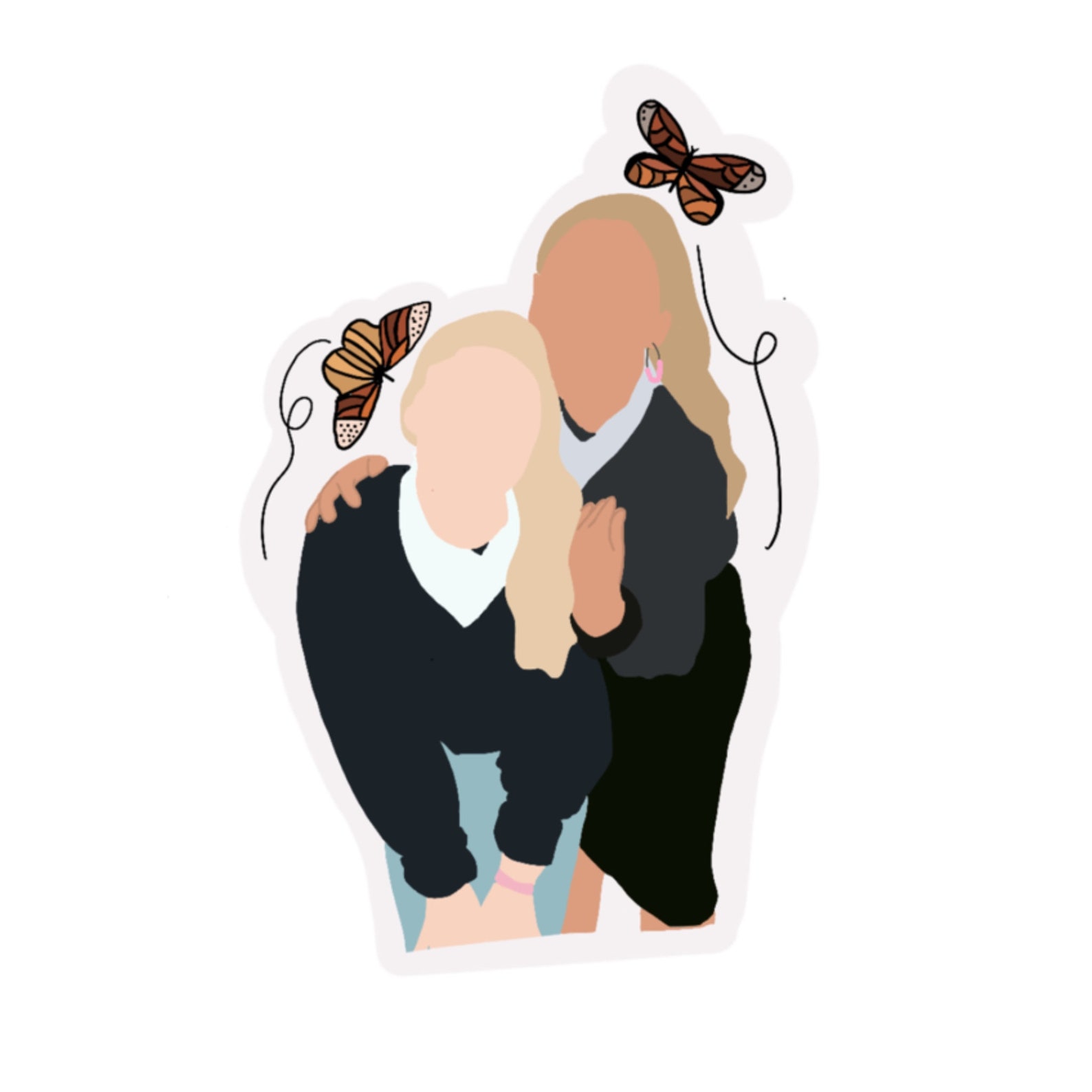 Custom Friendship Sticker - Etsy