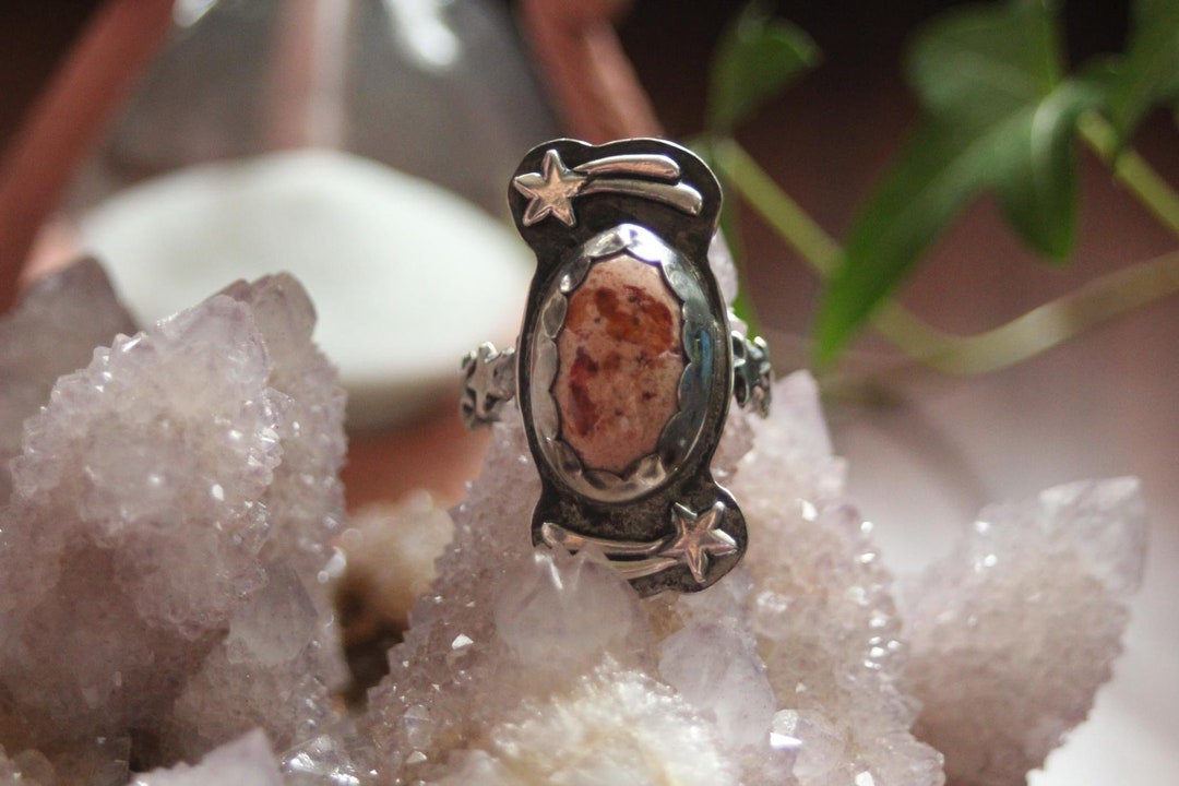 Mexican Opal Shooting Star Ring - Etsy