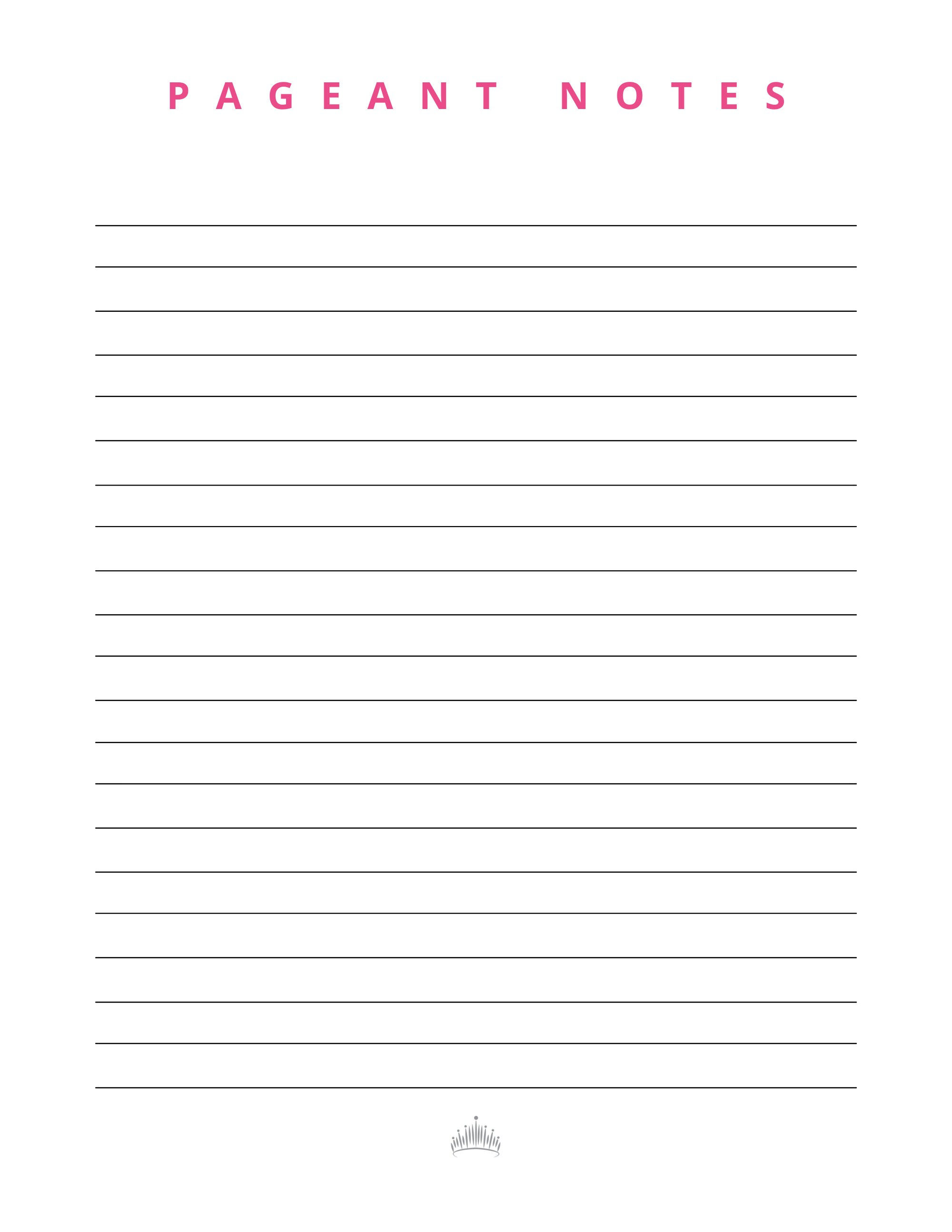 Pageant Binder by Pageant Planet Digital Download - Etsy