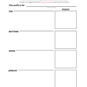 Pageant Binder by Pageant Planet Digital Download - Etsy