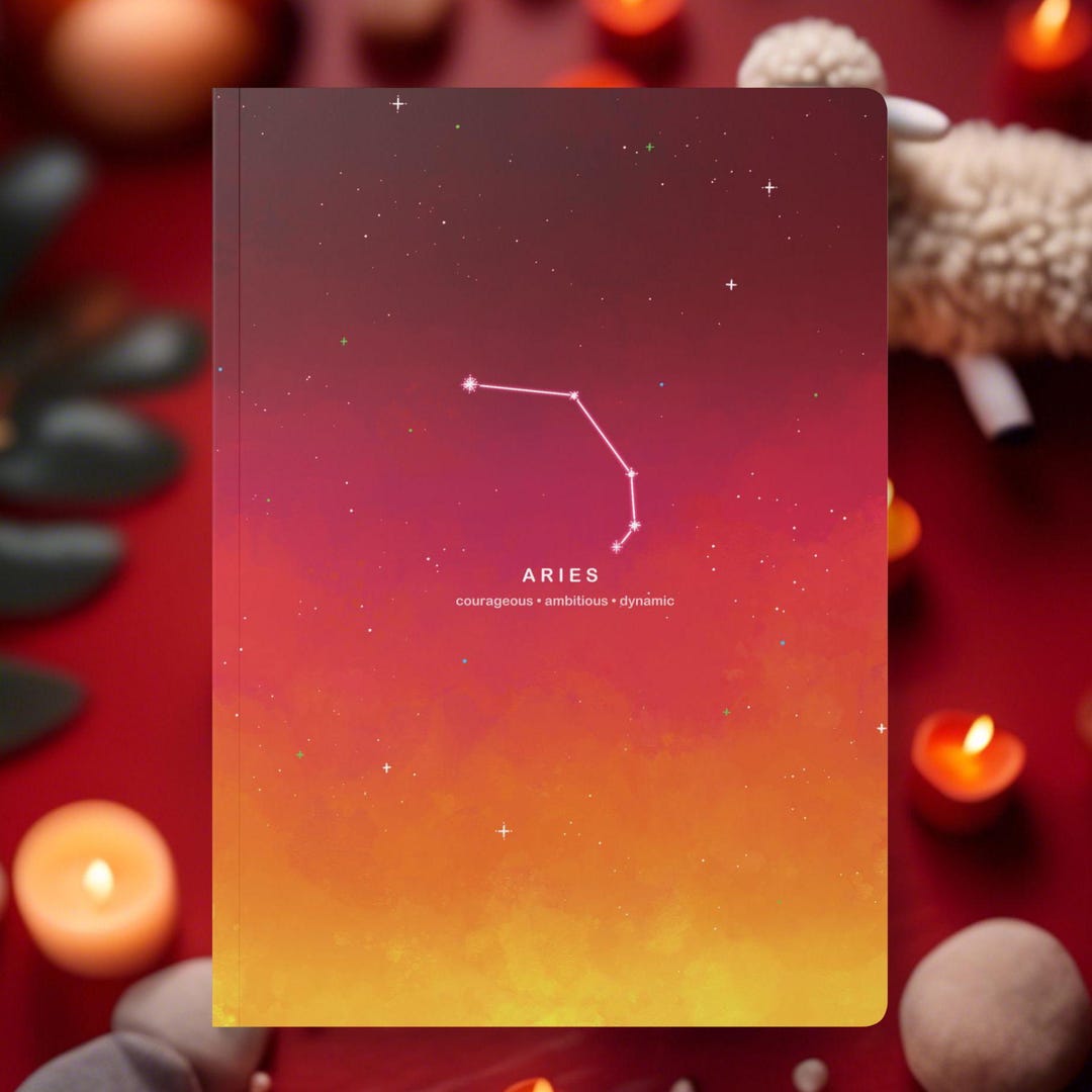 Zodiac Aries Astrology Journal Gift for Astrologers and Aries Friends ...