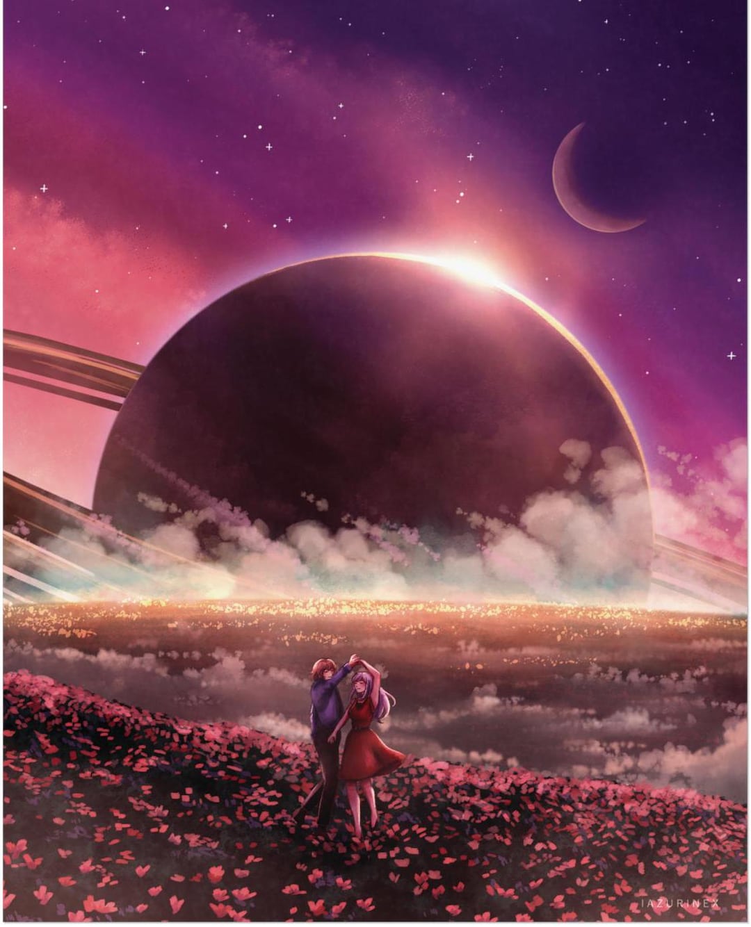 Xenoblade Chronicles Poster Print Klaus and Galea's Last Dance (3 Sizes ...