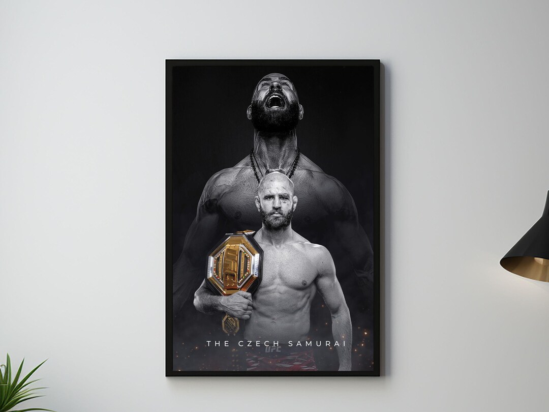 Jiri Prochazka Poster, Czech Samurai, MMA Artwork, UFC Fighter Wall ...