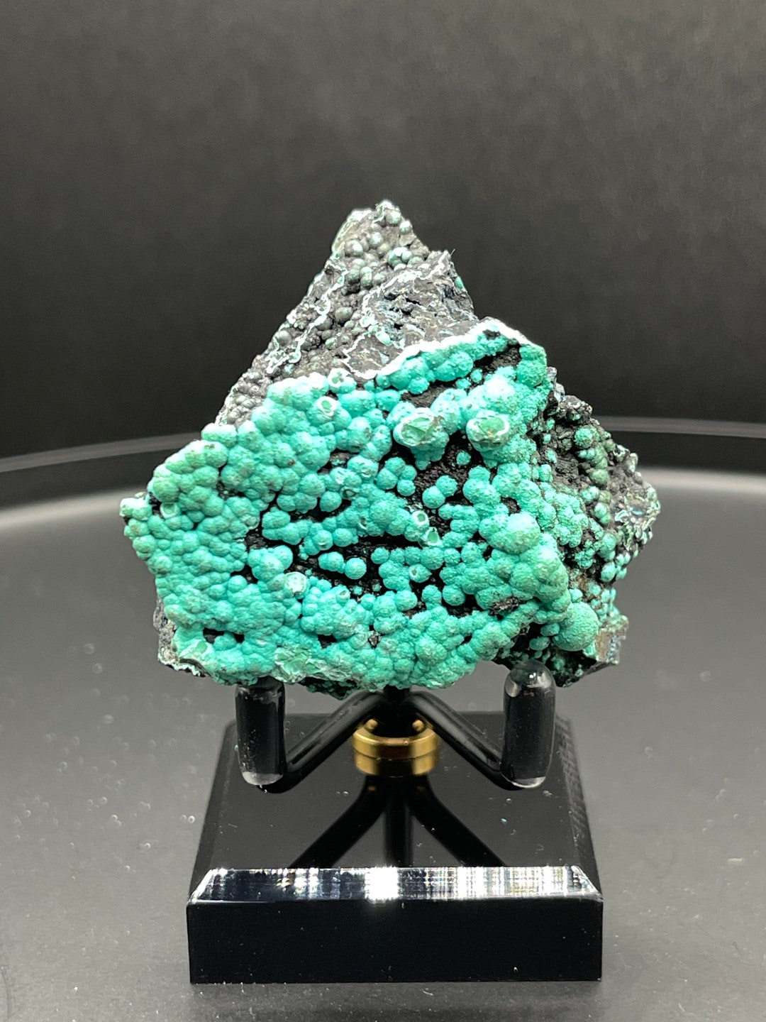 Chrysocolla on Black Matrix | Planet Mine, Arizona, USA | American ...