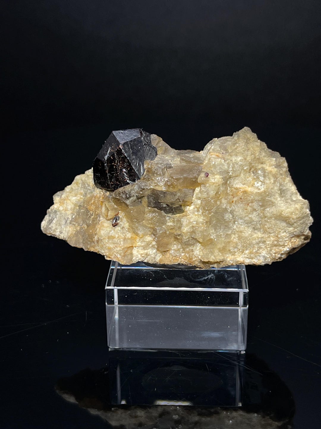 Old Stock Mineral! Almandine Garnet With Smoky Quartz | Leiper’s Quarry ...