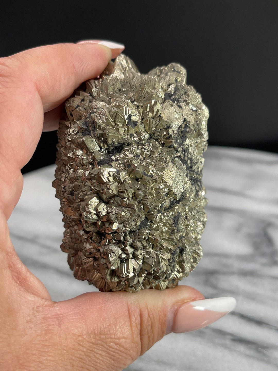 New Find golden Prophecy Stone Marcasite on Goethite Nodules Pakistan ...