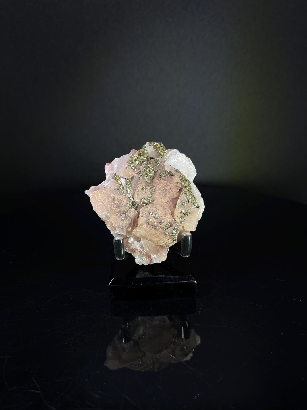 Pink Bladed Calcite With Pyrite Coating | UV Reactive | Daye Co ...