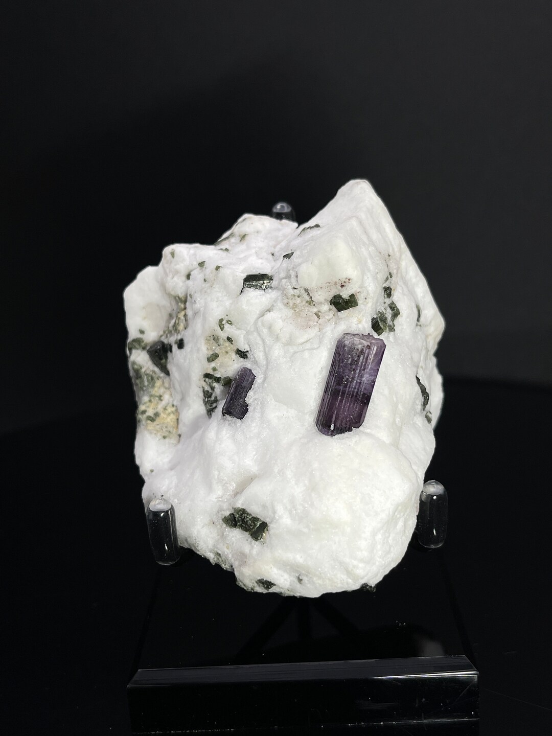 RARE! Purple Scapolite Var. Marialite With Epidote on Feldspar | UV ...