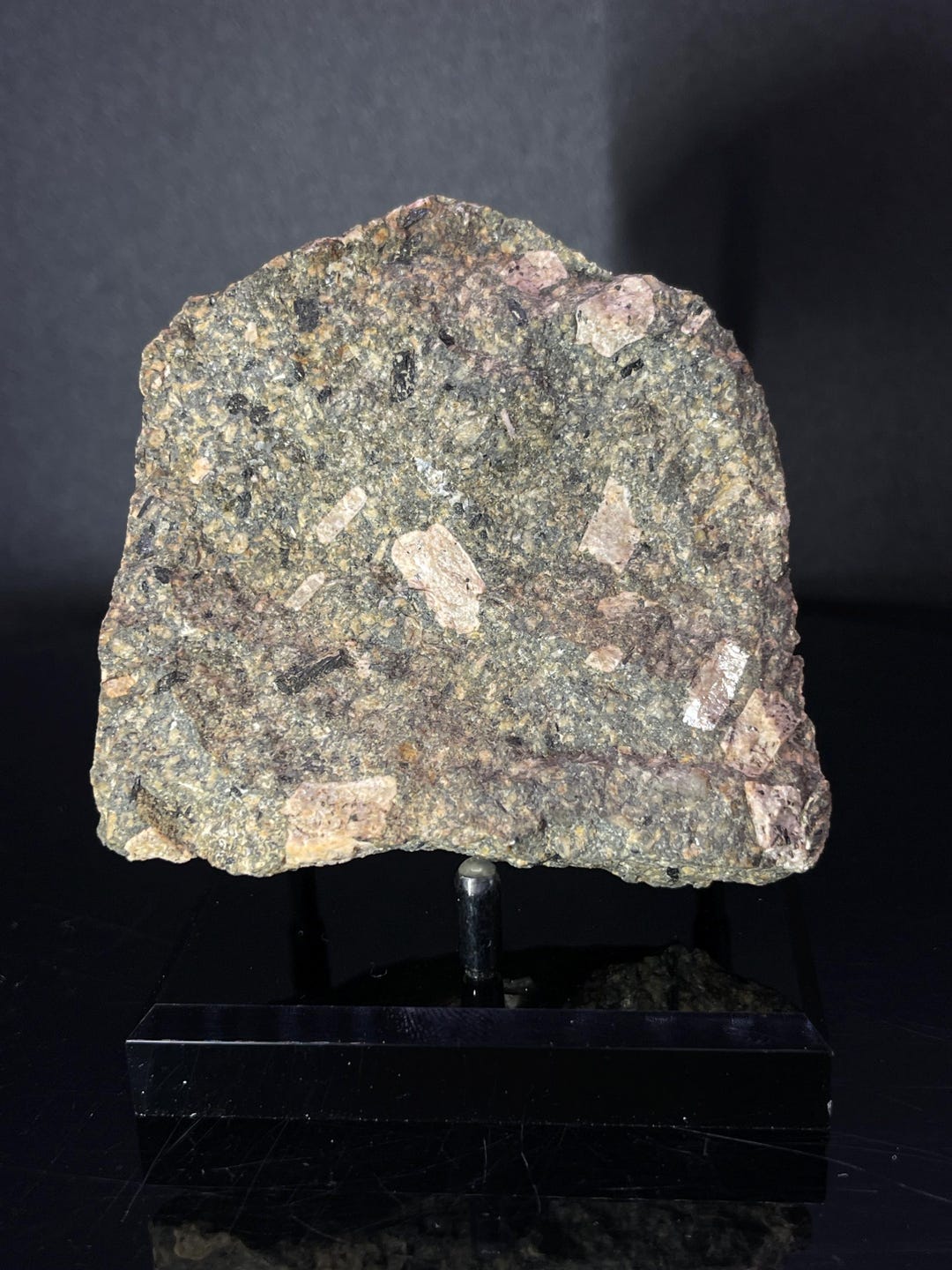 Old Stock Mineral! Quartz Monzonite Porphyry | Ex. Desteffen | White ...