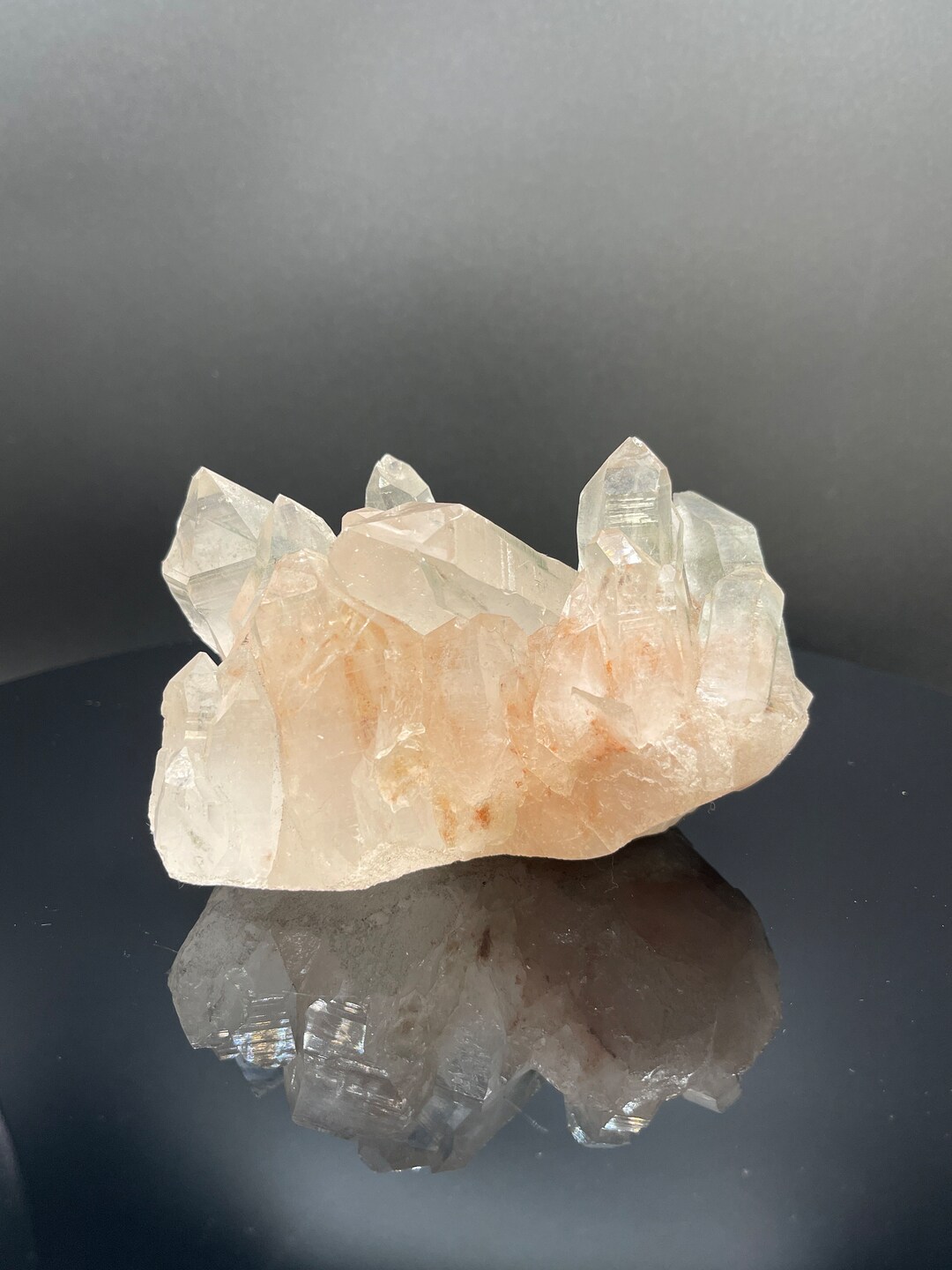 Pink Himalayan Samadhi Quartz Cluster With Chlorite Inclusions - India ...