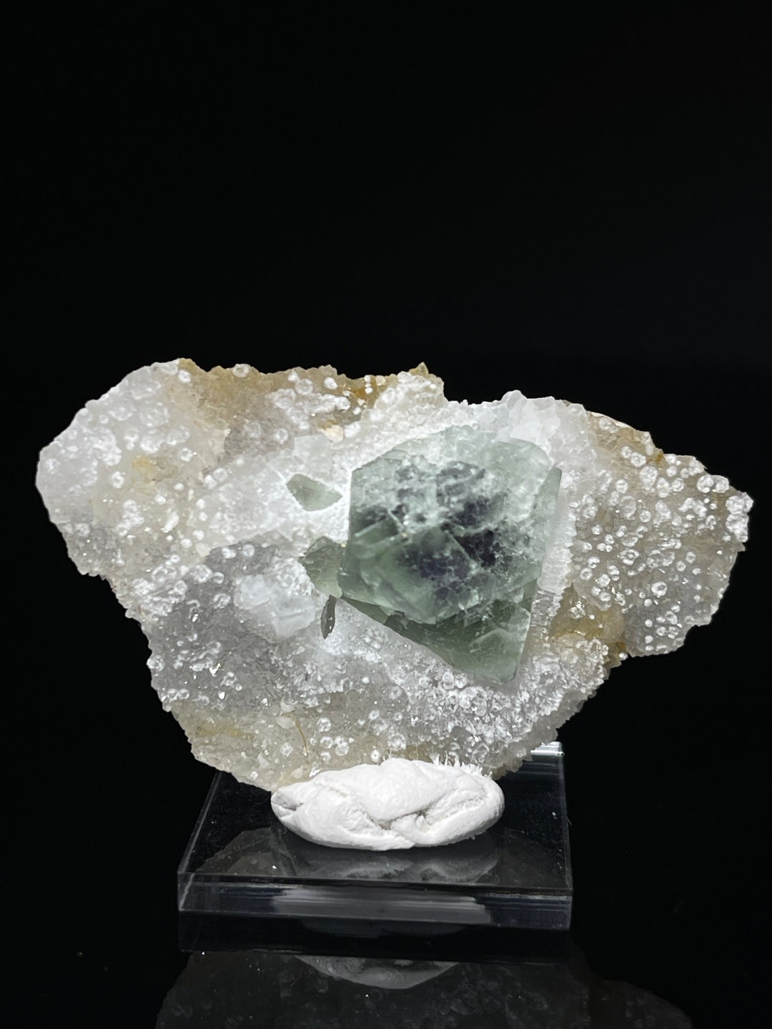 Octahedral Fluorite on Quartz Matrix Zhejiang, China Thumbnail Size ...
