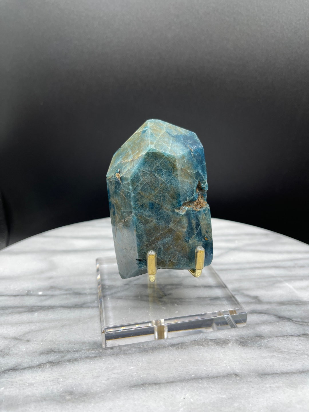 Gemmy Deep Blue Apatite in Matrix - Brazil - American Seller - Fast ...