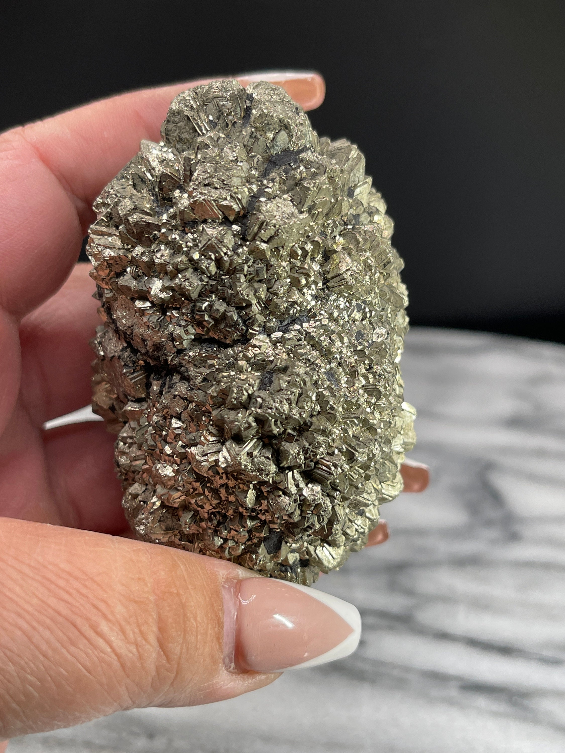 New Find golden Prophecy Stone Marcasite on Goethite - Etsy