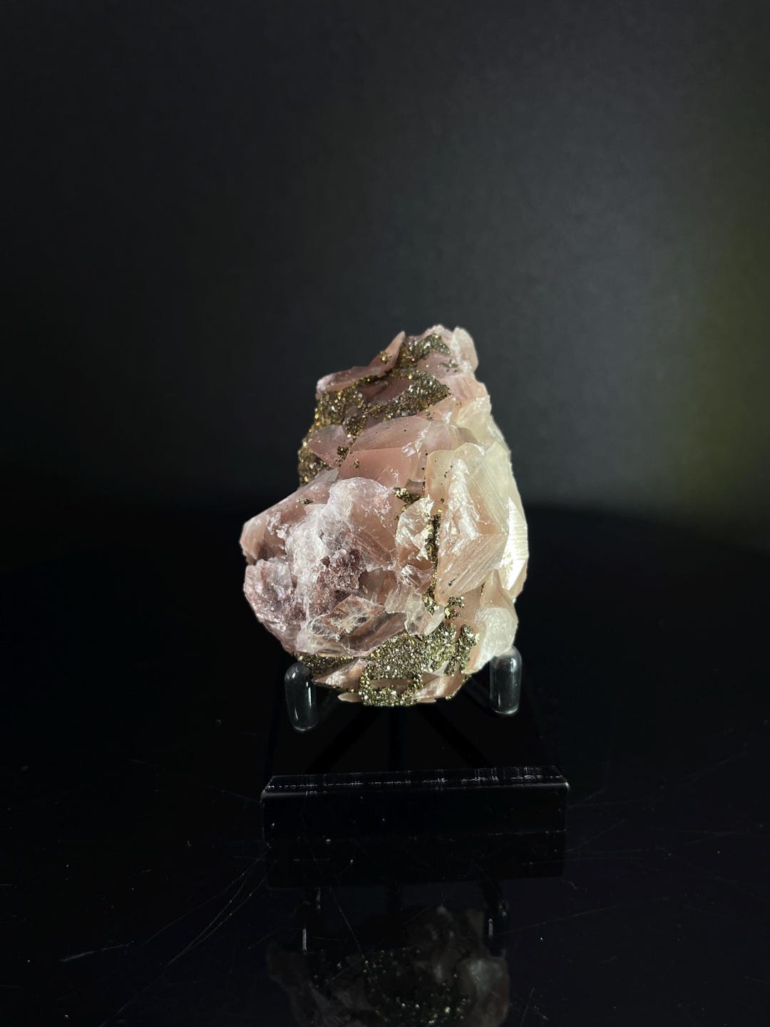 Pink Bladed Calcite With Pyrite Coating | UV Reactive | Daye Co ...