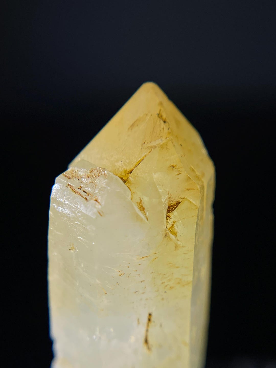 Halloysite Included Quartz Point “mango Quartz” | Colombia | Thumbnail ...