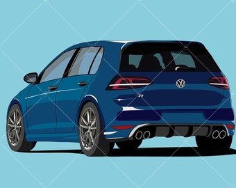 Vw Gti Vector - Etsy Australia