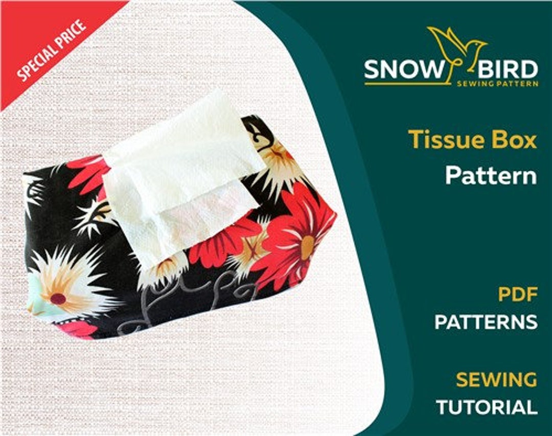 Tissue Box Cover PDF Sewing Patterns / Digital PDF Sewing Patterns - Etsy