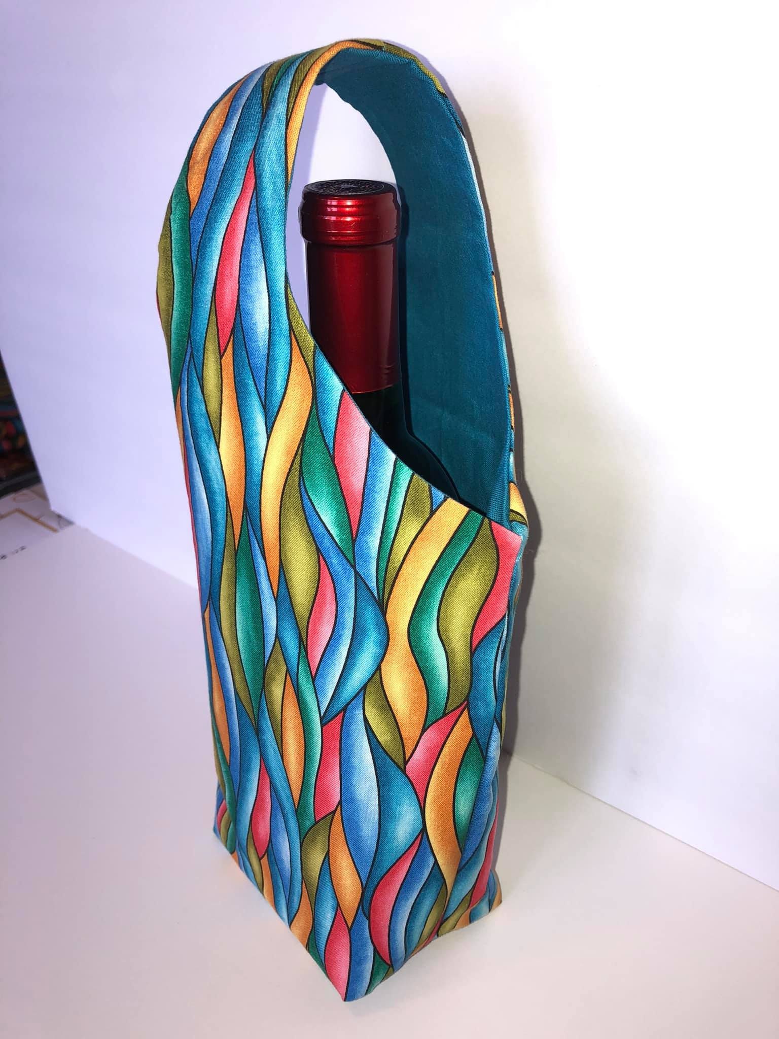 Wine Tote Bag Sewing PDF Patterns / Simple Easy Wine Bag Sewing PDF ...