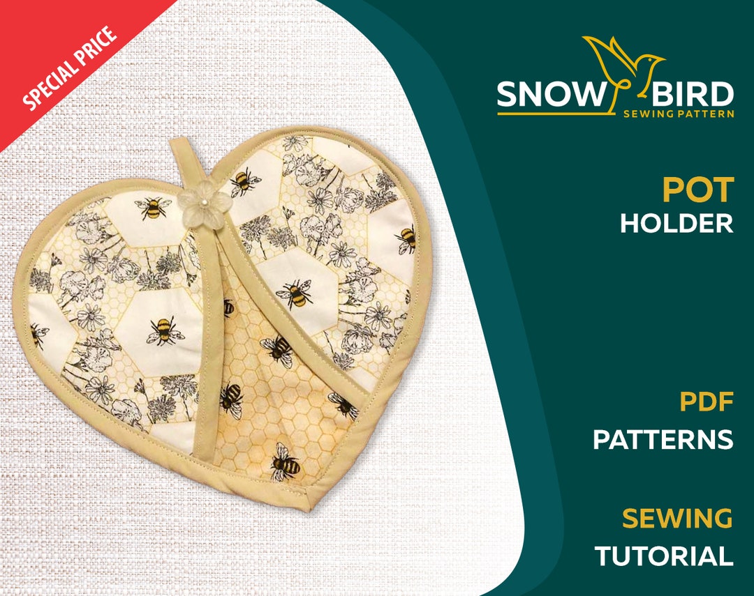 Pot Pincher Potholder PDF, Digital File PDF, Downloadable Pattern to ...