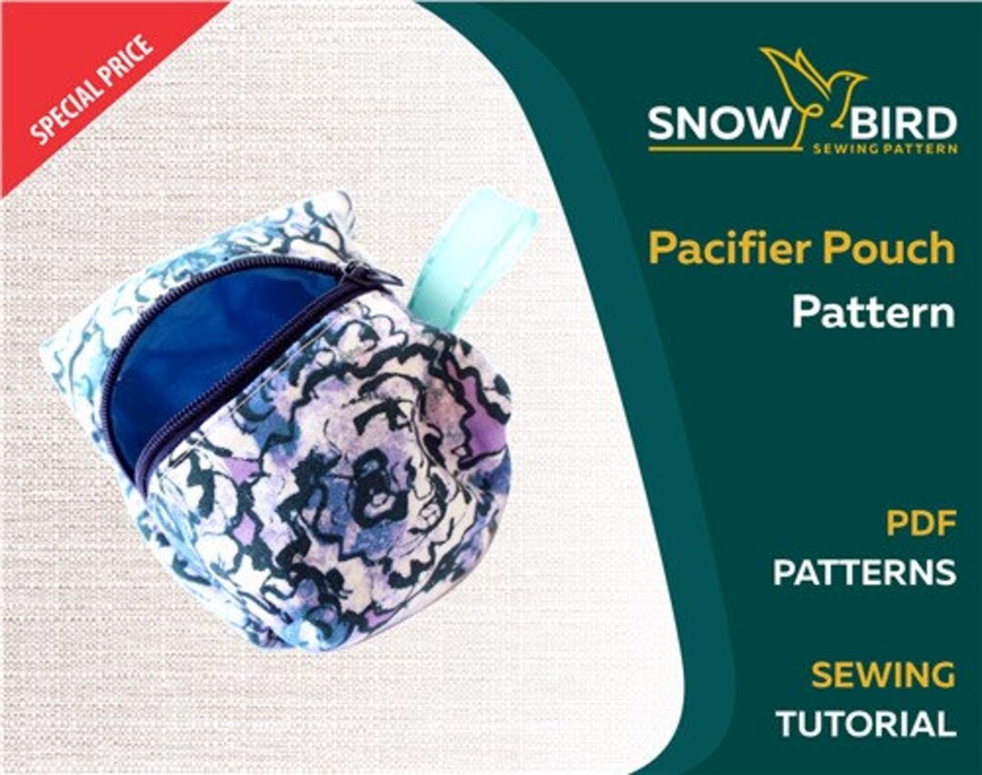 Pacifier Pouch PDF Sewing Patterns / Digital PDF Sewing Patterns - Etsy