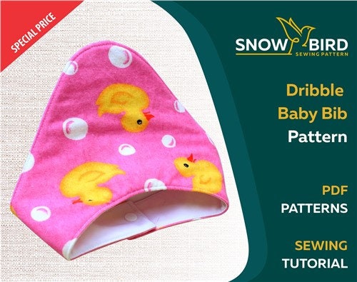 Dribble Bib PDF Sewing Patterns / Digital PDF Sewing Patterns - Etsy