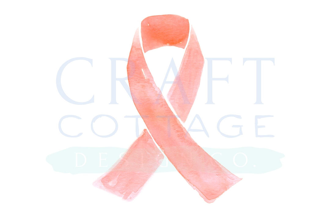 Watercolor Uterine Cancer Ribbon Clip Art • PNG • High-res • 300 DPI ...
