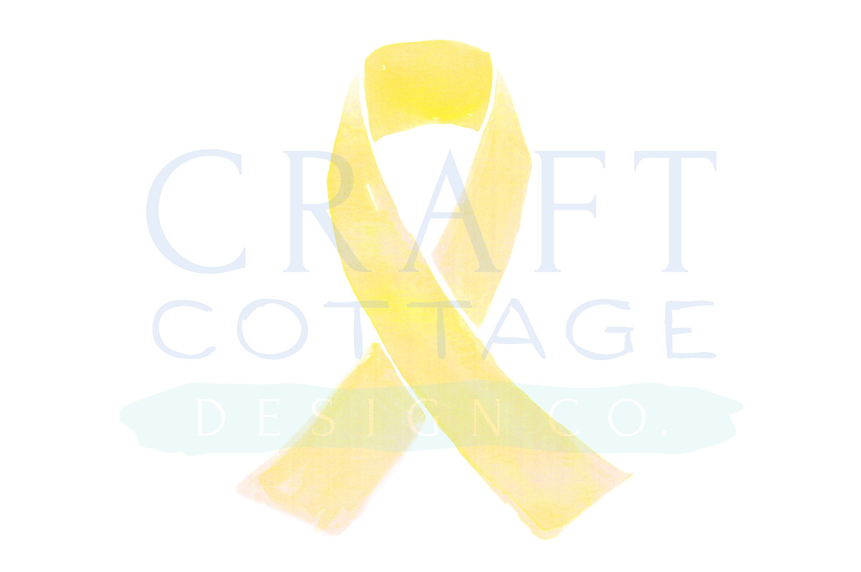 Yellow Cancer Ribbon Clip Art